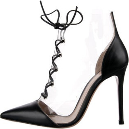 Gianvito Rossi PVC Lace-Up Boots - ShopStyle