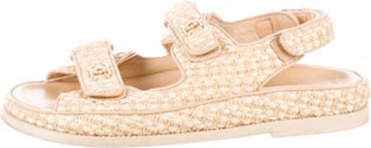 Chanel 2021 Interlocking CC Logo Sandals - ShopStyle