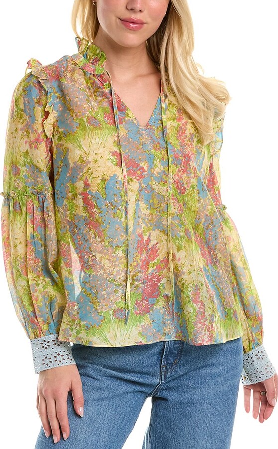 LoveShackFancy Ronalda Blouse - ShopStyle Tops