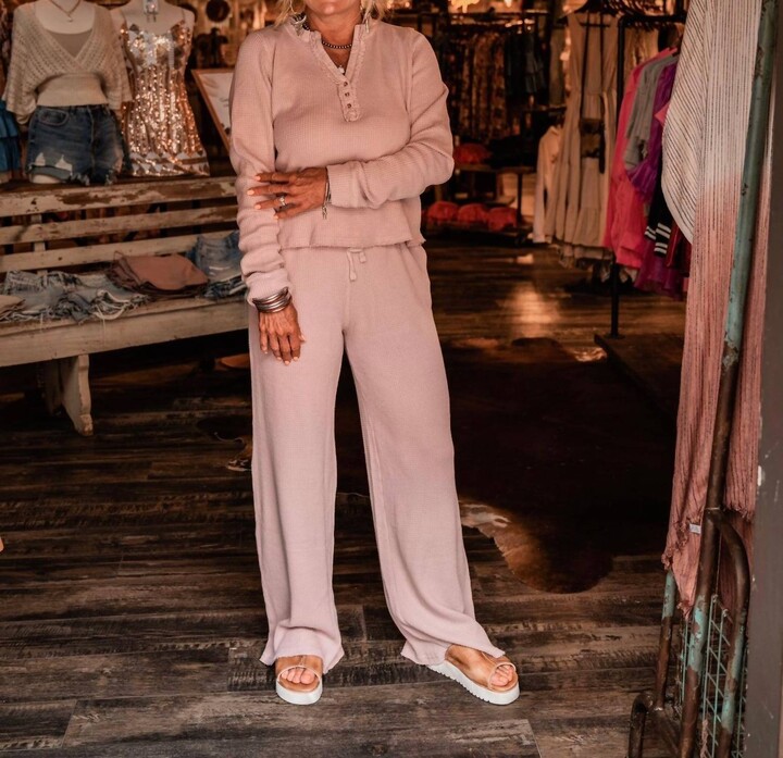 Urban Daizy Bray Cozy Lounge Set In Beige - ShopStyle Lingerie