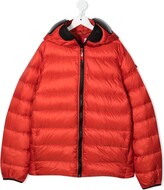 AI Riders on the Storm Young Goggles-Detail Hooded Padded Jacket ...