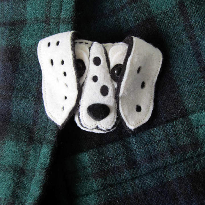 TheBigForest Handmade Felt Dog Brooch - ShopStyle Pins