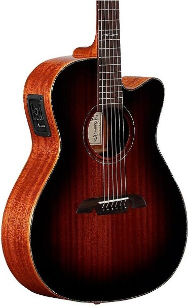 Alvarez MFA66CE Masterworks OM/Folk Acoustic-Electric Guitar Shadow ...
