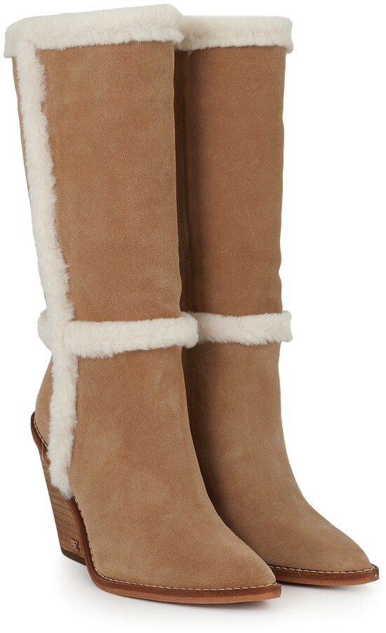 Sam Edelman Ilsa Tall Furry Boot - ShopStyle