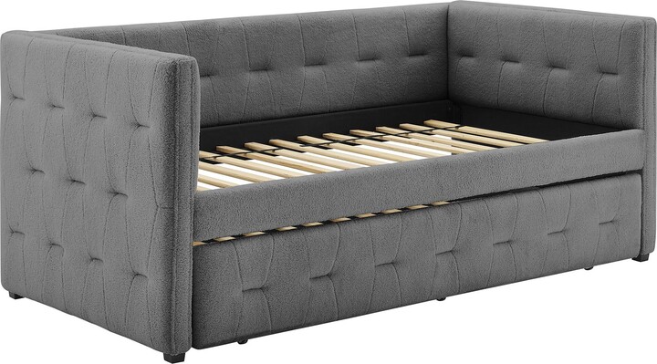 Corvus Somme Tufted Upholstered Daybed with Trundle - ShopStyle Bunk ...