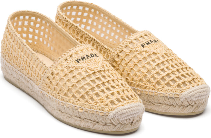 Prada Raffia Espadrilles - ShopStyle