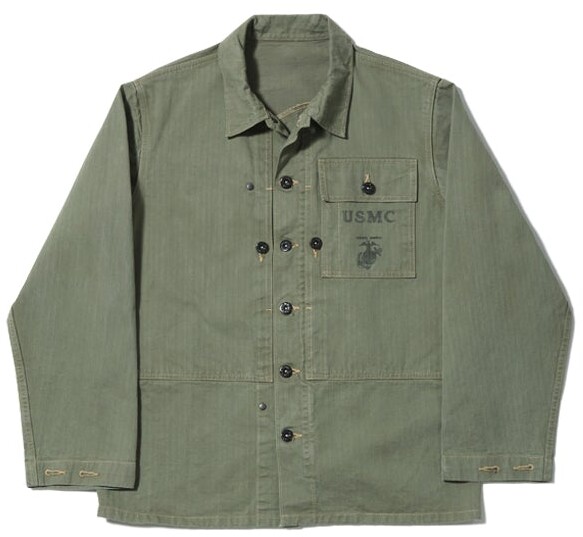 Buzz Rickson's Buzz Ricksons USMC M-1944 Herringbone Utility Jacket ...