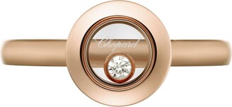Chopard 18kt yellow gold Ice Cube diamond ring - ShopStyle
