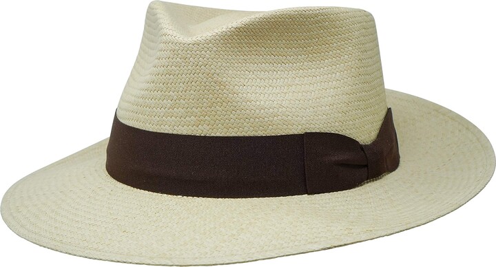Borges & Scott Natural with Brown Ribbon - Sundowner Panama Hat - XXL ...