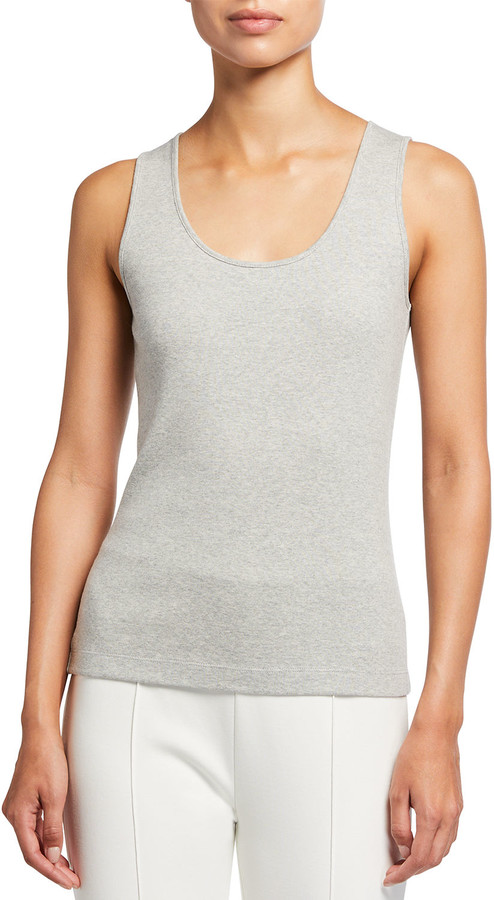Joan Vass Plus Size Layering Tank Shell - ShopStyle