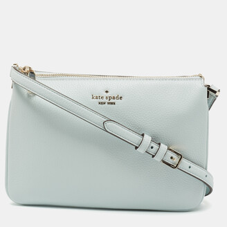 Kate Spade Light Blue Leila Triple Gusset Crossbody Bag - ShopStyle