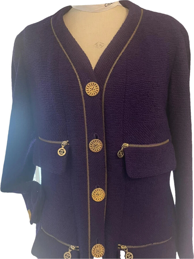 Chanel Wool suit jacket - ShopStyle