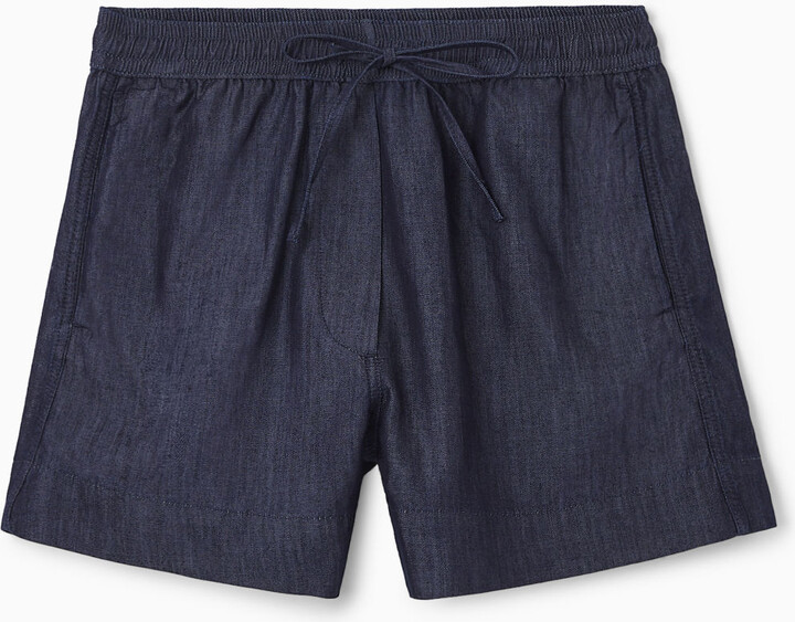 COS Drawstring Denim Shorts - ShopStyle