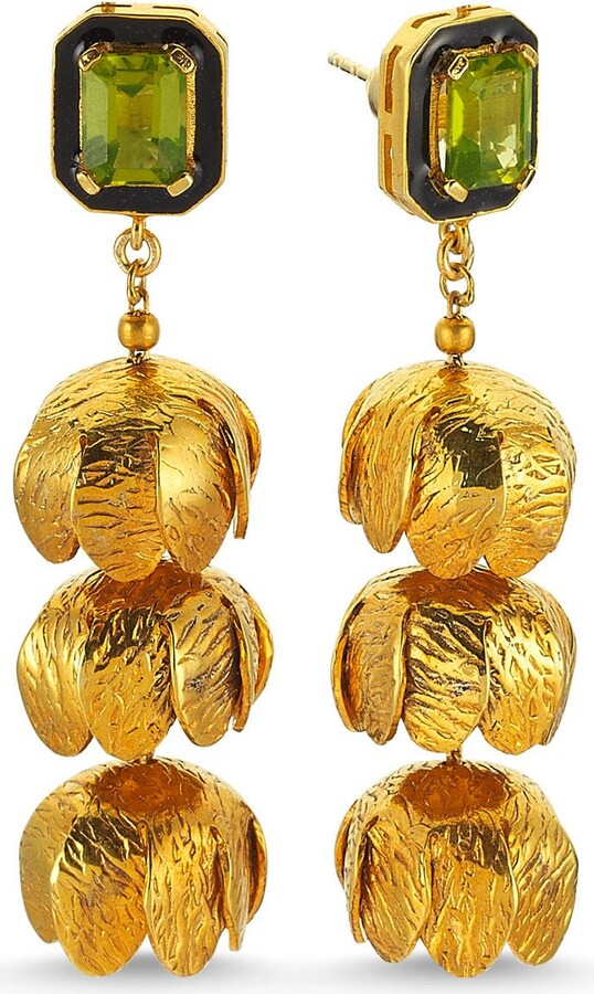 Reian Jewellery Women's Palm Green - ShopStyle Earrings