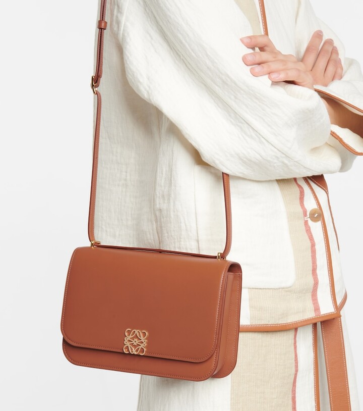 Loewe Goya Medium leather shoulder bag - ShopStyle