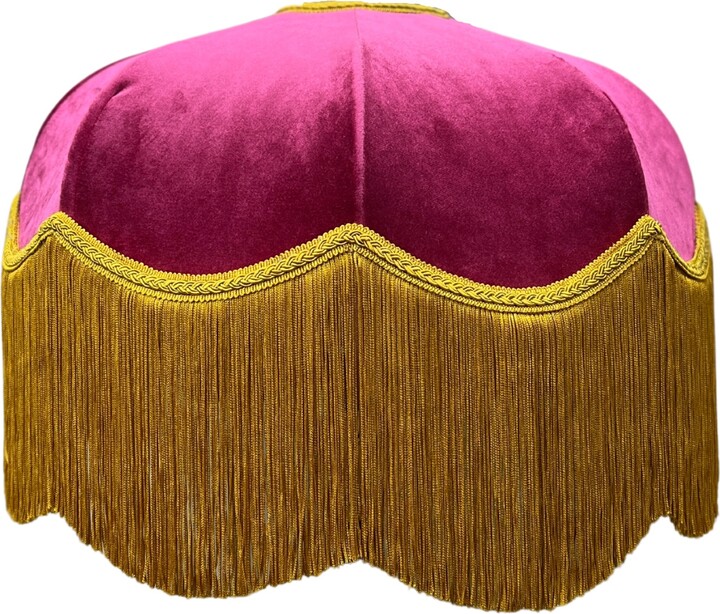 Tinker & Tallulah - Medium Raspberry Fringed Lampshade - ShopStyle