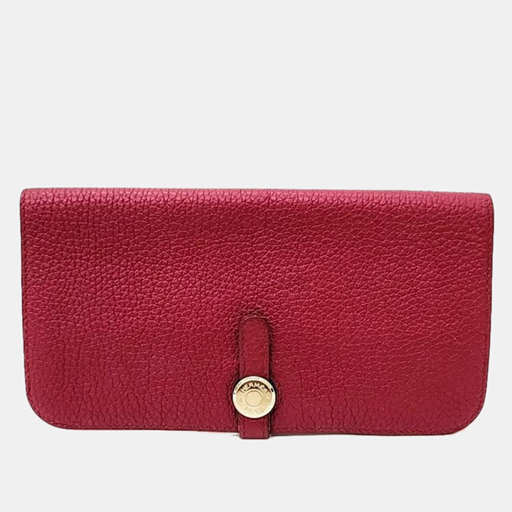 Hermes Leather Dogon Wallet - ShopStyle
