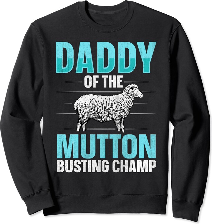 Sheep Riding Mutton Busting Design Mutton Bustin Design for a Dad of a ...