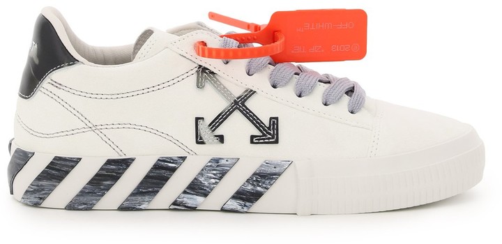 Off-White liquid melt low vulcanized leather sneakers - ShopStyle