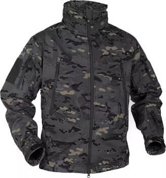 Yajierui Military Fleece Jacket Men Soft shell Tactical Waterproof Army ...