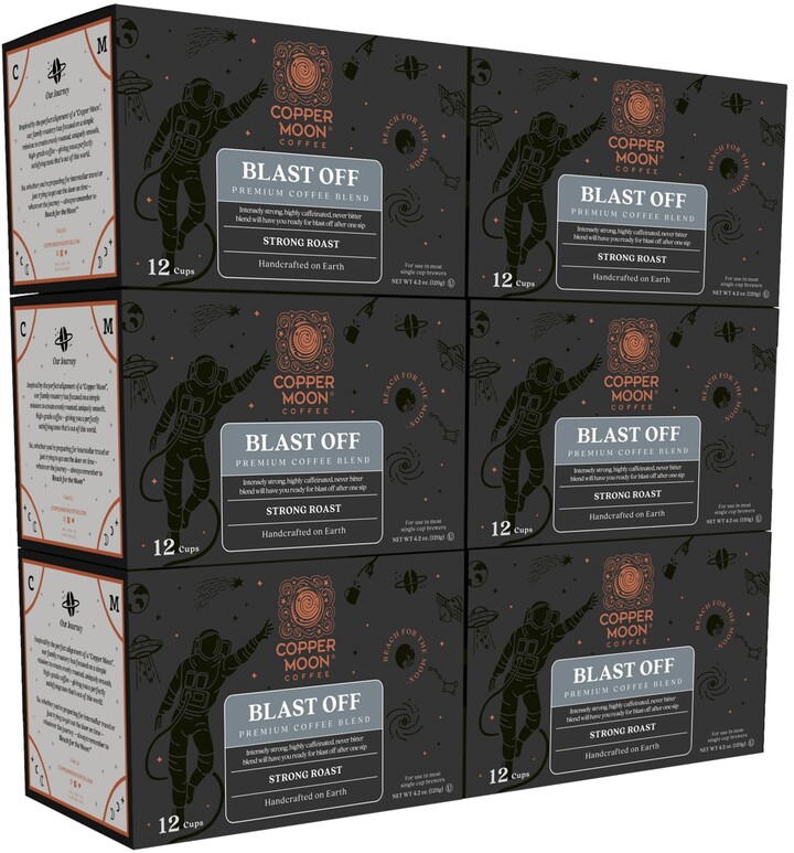 Copper Moon Coffee Blast Off Blend Single Serve Coffee Pods, 72 Count ...