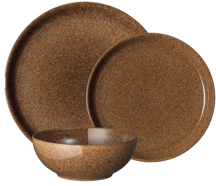 Denby Studio Craft Chestnut 12 Piece Dinnerware Set, Service for 4 ...