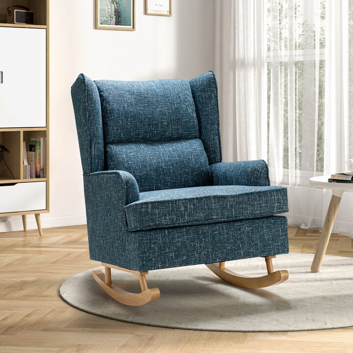 Antolin Modern Rocking Chair with Upholstery Removable Cushions by ...