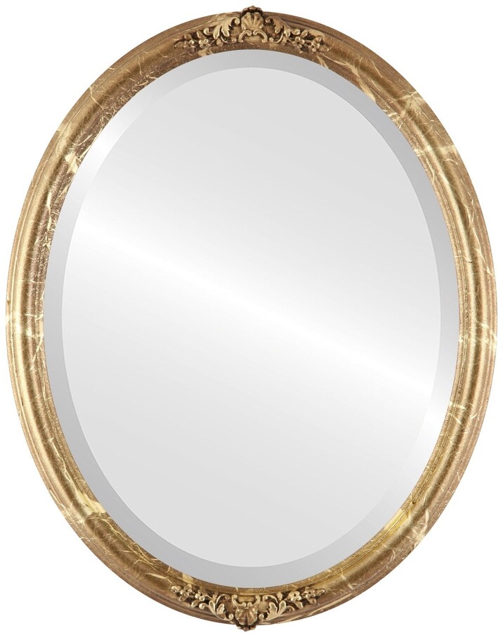 OVALCREST by The OVALCREST Mirror Store Contessa Framed Oval Mirror in ...