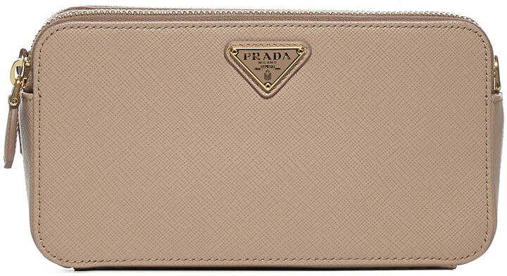 Prada Logo Chain Strap Shoulder Bag - ShopStyle