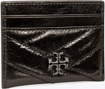 Tory Burch Kira Chevron Metallic Pave Logo Card Case - ShopStyle