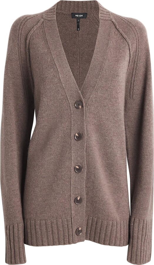 ME+EM Merino Wool-Cashmere Cardigan - ShopStyle