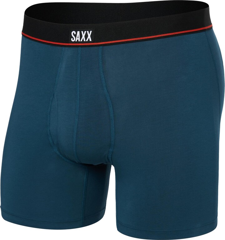 SAXX Underwear Co. Saxx Mens Non-Stop Stretch Cotton Boxer Brief Fly M ...