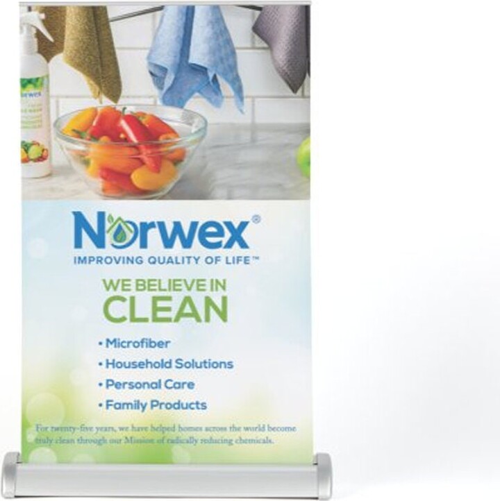 Etsy Printed & Shipped Norwex Table Top Banner, Top Table Retractable ...