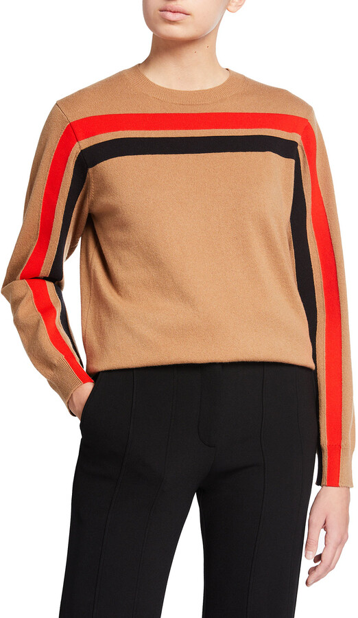 Burberry Steffy Stripe Cashmere-Blend Sweater - ShopStyle