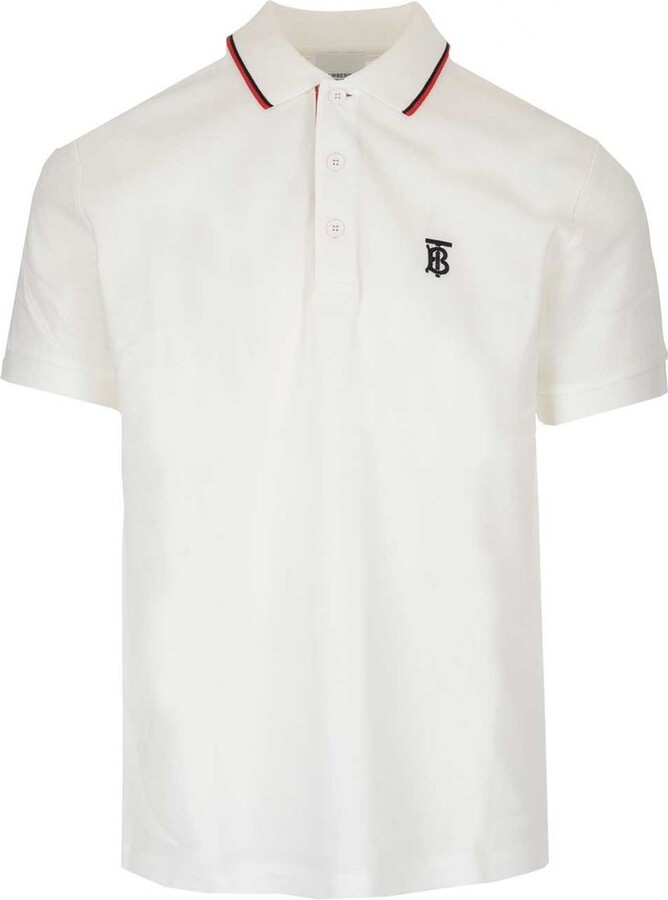 Burberry Embroidered Logo Polo Shirt - ShopStyle