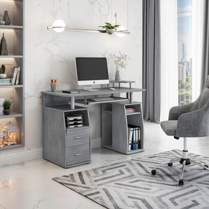 Simplie Fun Complete Computer Workstation Desk With Storage - ShopStyle