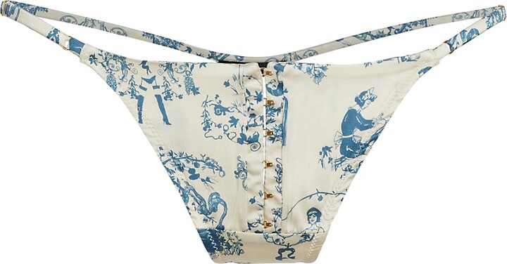 Kiki de Montparnasse Women's Toile Corset G-String - Size Large ...