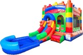 Pogo Bounce House Crossover Bounce House with Slide and Splash Pool ...
