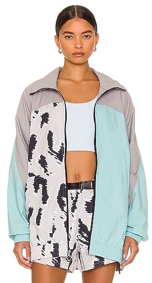 adidas by Stella McCartney Woven Track Jacket in Grey - ShopStyle