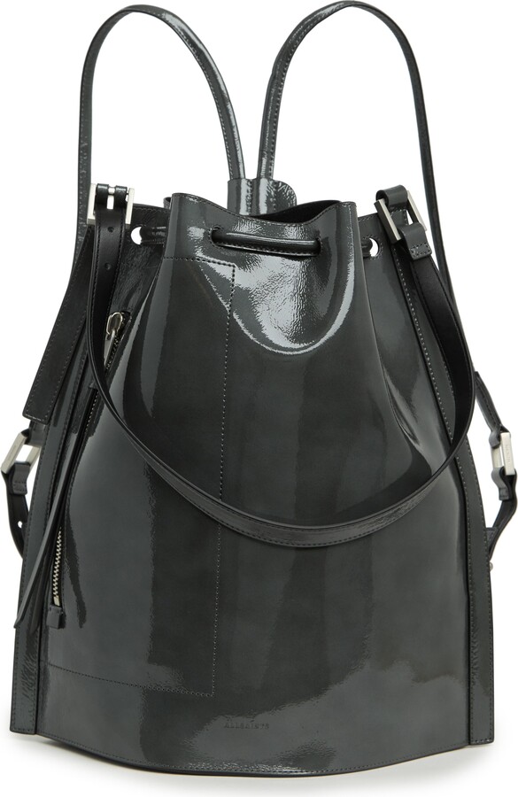 AllSaints Alpha S Patent Leather Backpack - ShopStyle