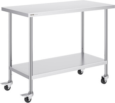 VEVOR Stainless Steel 38'' H Adjustable Portable Work Table - ShopStyle