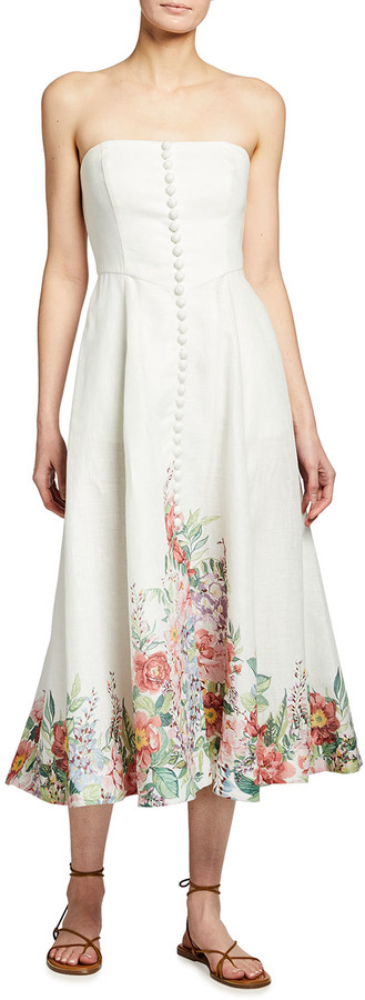 Zimmermann Bellitude Long Bustier Dress - ShopStyle