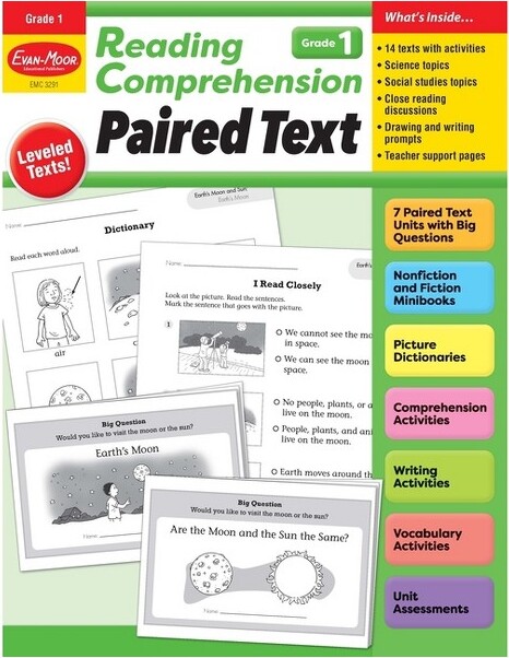 Reading Comprehension: Paired Text, Grade 1 Teacher Resource - (Reading Comprehension: Reading ...