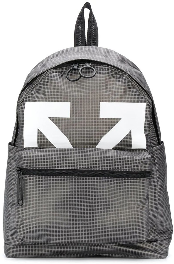 Off-White Grey Iconic Arrow Backpack - ShopStyle
