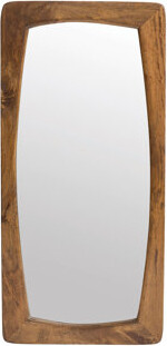 Millwood Pines Waxed Mango Wood Round Edge Wall Mirror - ShopStyle