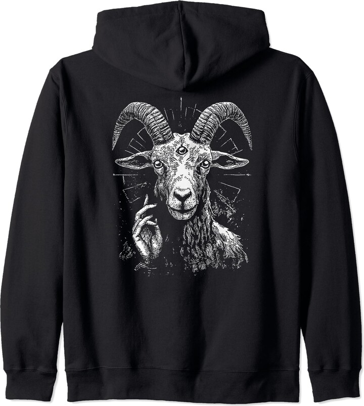 Last Gasp Graphics Satanic Goat With 3rd Eye And Sacred Blessing Hand ...