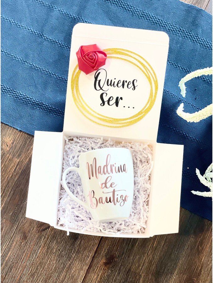 Etsy Madrina De Bautizo Mug Gift Set, Mi Madrina, Proposal, Pregnancy ...