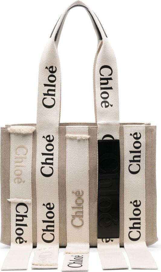Chloé medium Woody tote bag - ShopStyle