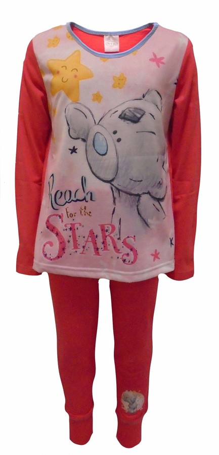 Thingimijigs Me to You Tatty Teddy Stars Girl's Pyjamas 7-8 Years Pink ...