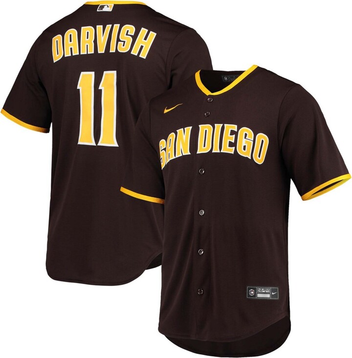 Nike Men's Yu Darvish Brown San Diego Padres Alternate Replica Player Jersey - ShopStyle Shirts